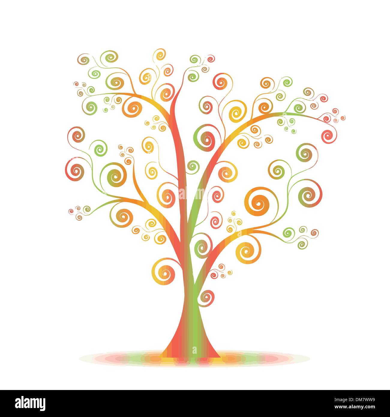 Colorful art tree Stock Vector Image & Art - Alamy