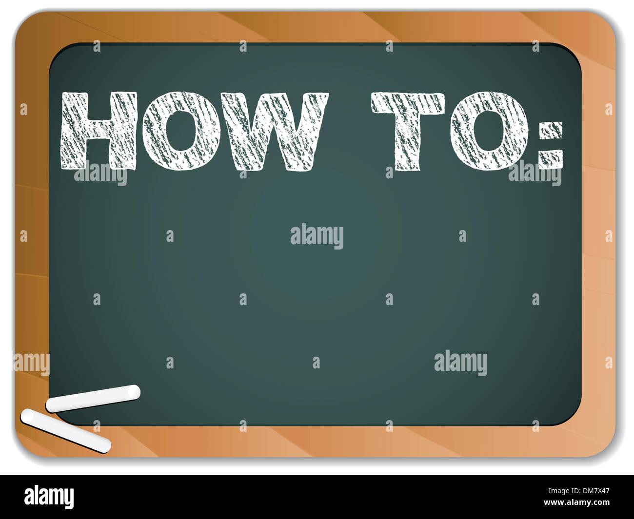 Blackboard text business concept Stock Vector Images - Alamy