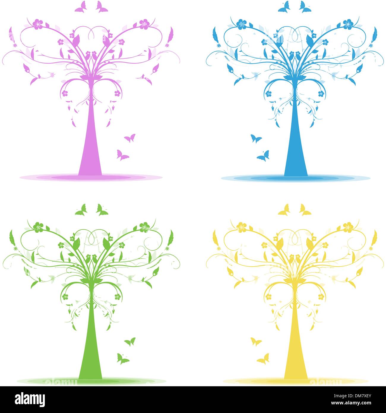 Bark of trees Stock Vector Images - Alamy