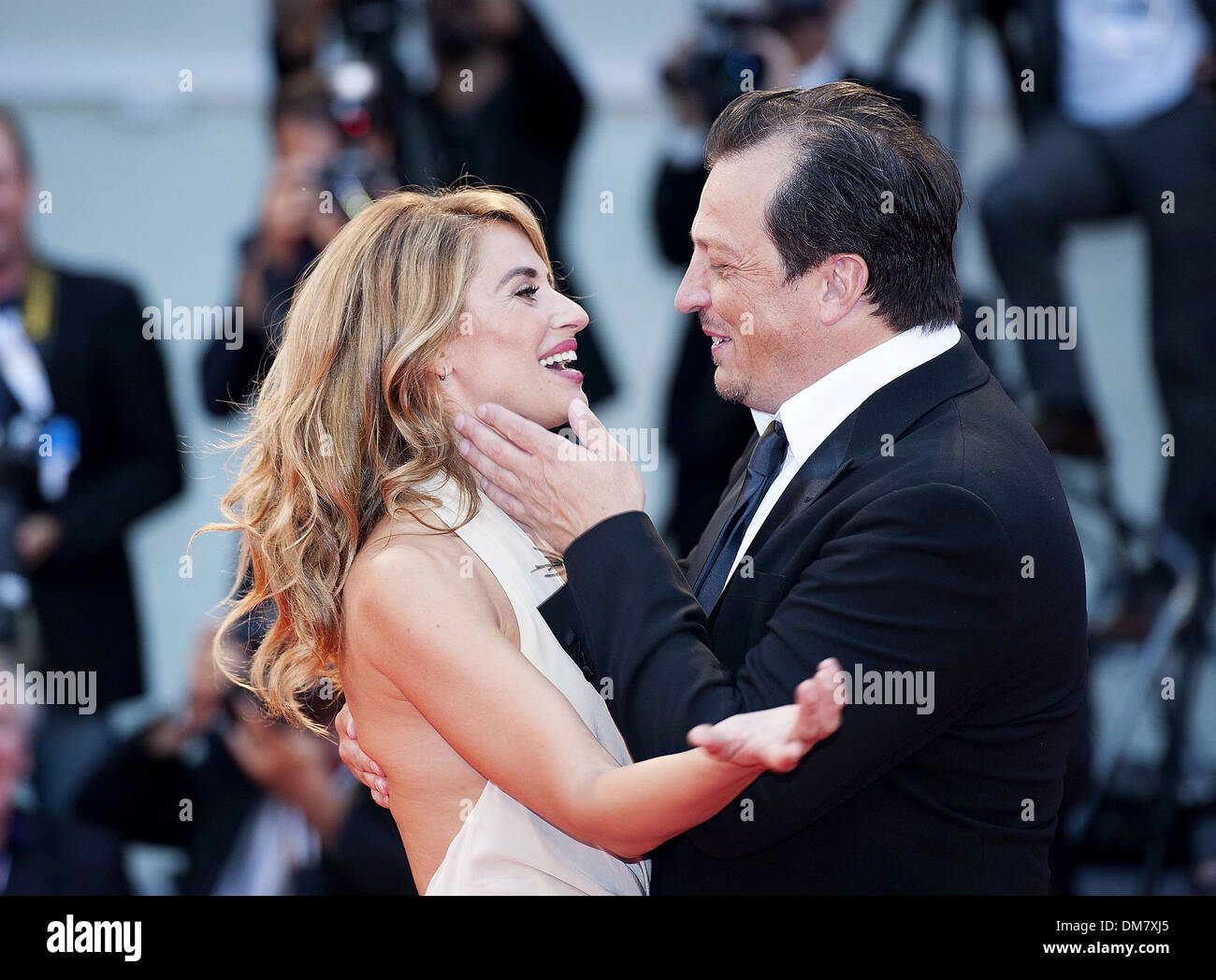 Gabriele Mucci and his wife Angelica Russo 69th Venice Film Festival ...