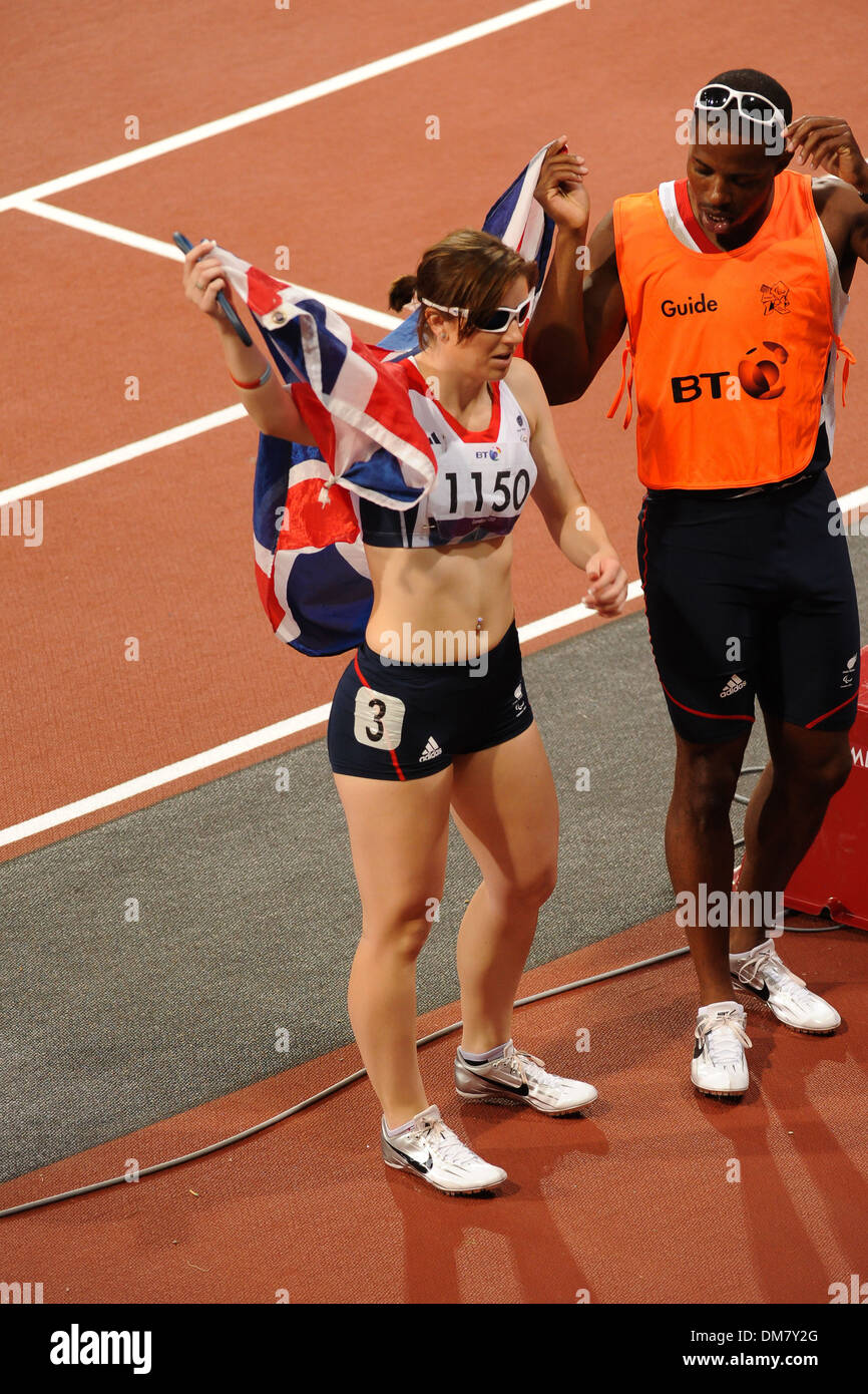 Women's 100m T12 Final Libby Clegg (GBR) in action during Day 4 of ...