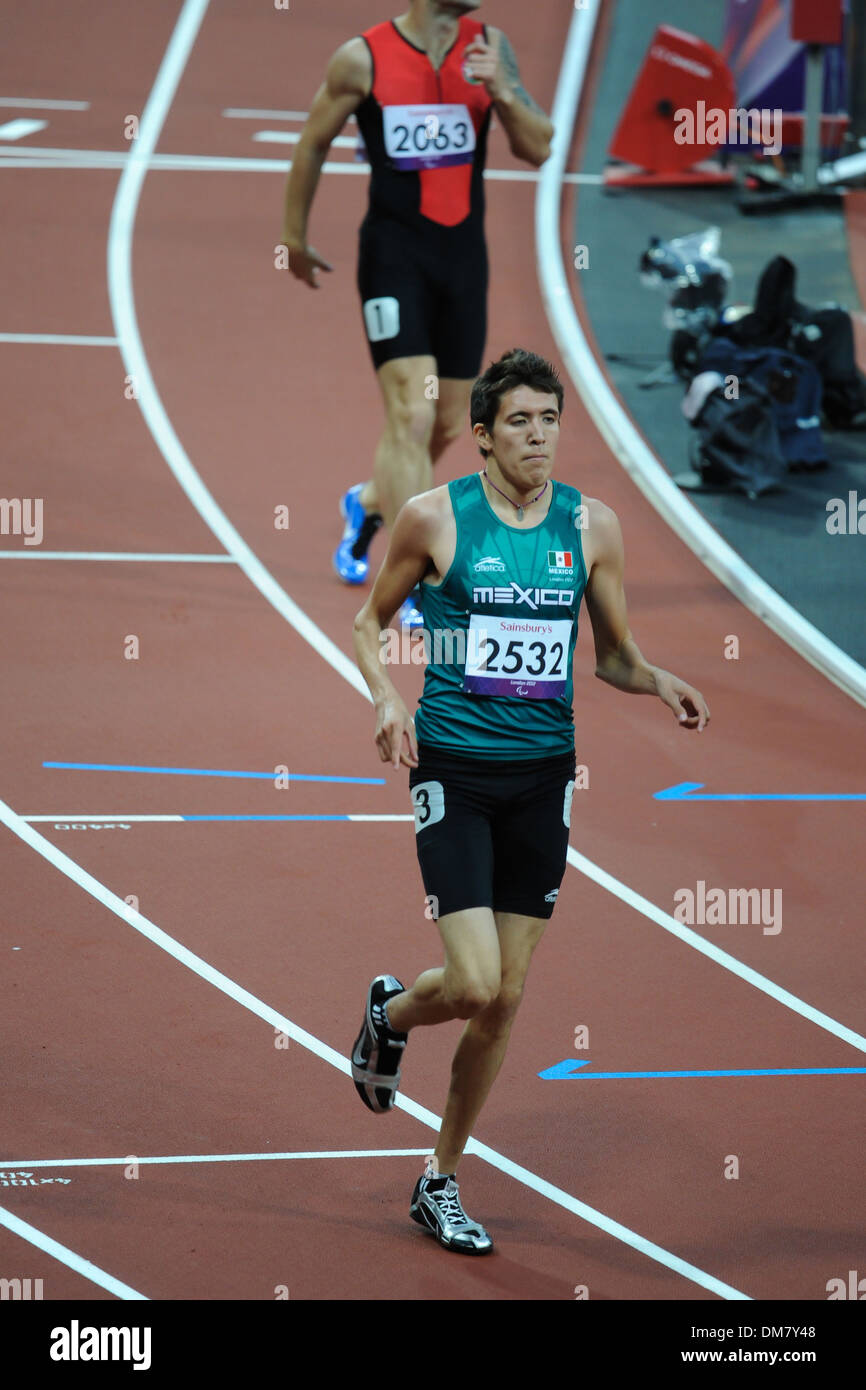 Men's 400m T12 Heats in action during Day 4 of Paralympics from Olympic ...