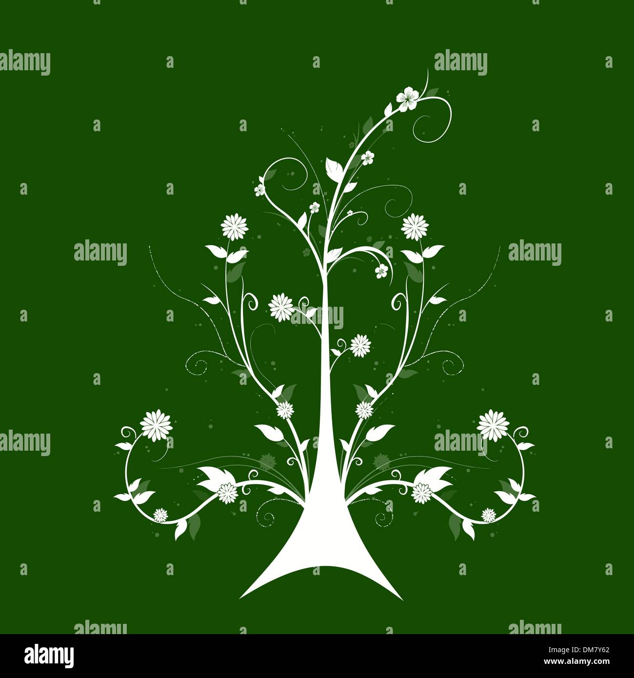 Beautiful abstract floral tree hi-res stock photography and images - Alamy
