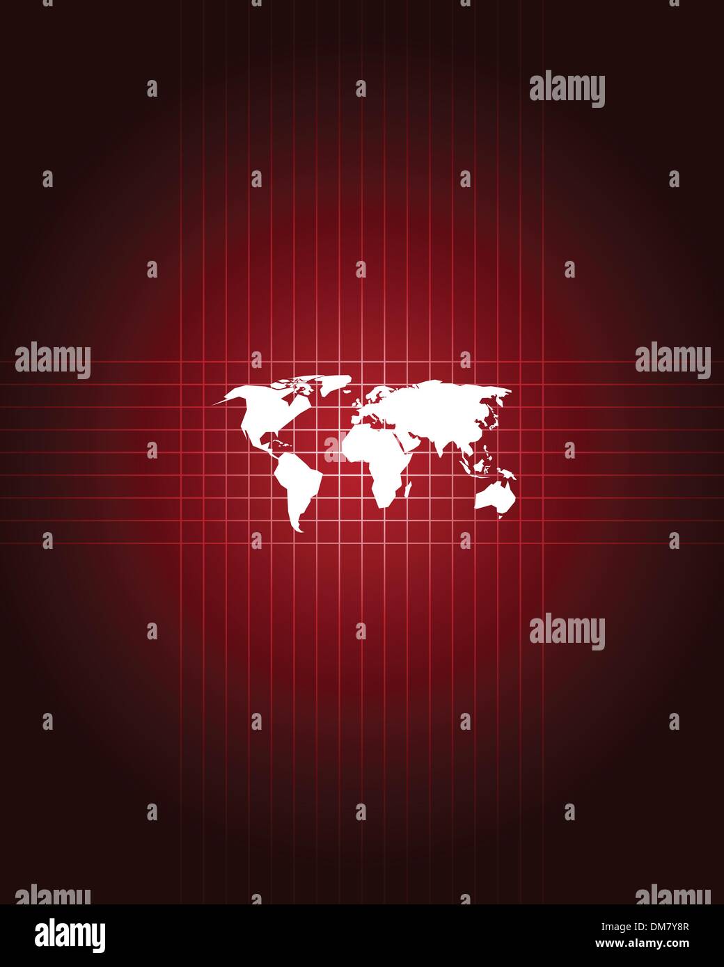 World map red Stock Vector Images - Alamy