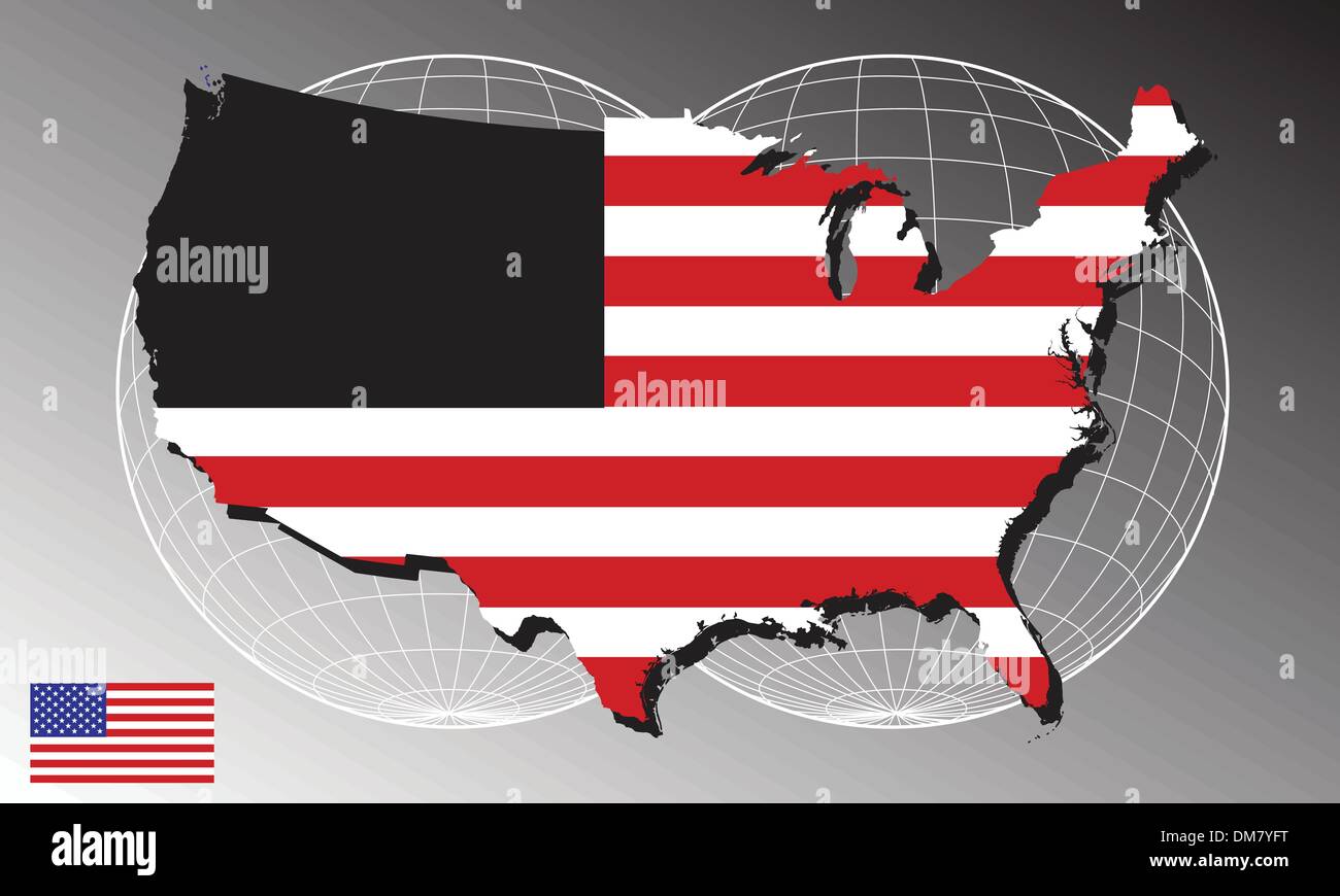 Old usa map Stock Vector Images - Alamy