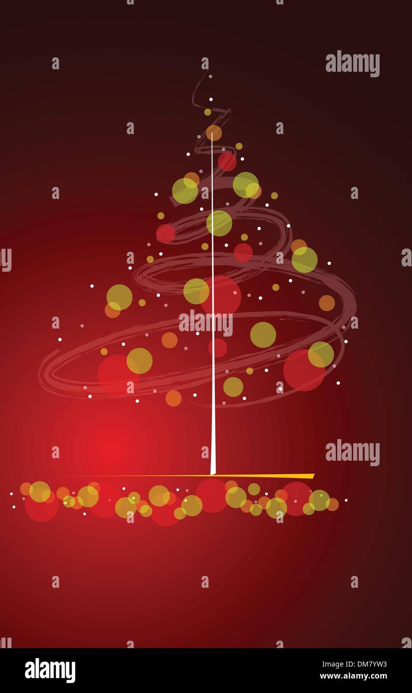 Christmas red background decorated Stock Vector Images - Alamy