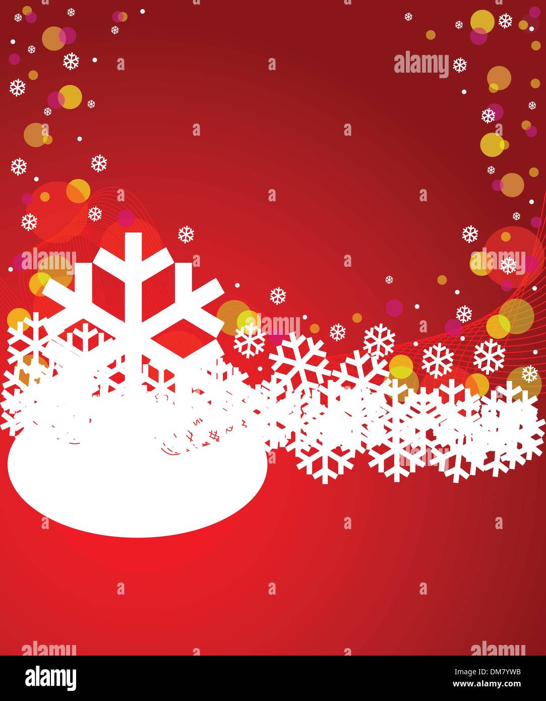Christmas red background decorated Stock Vector Images - Alamy