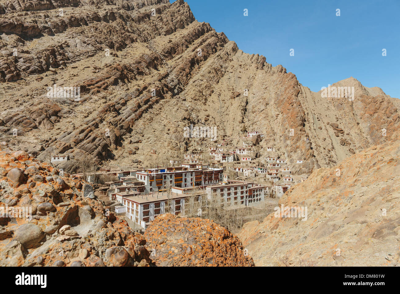 The high altitude and isolated Hemis Monastery tucked in the Himalaya ...