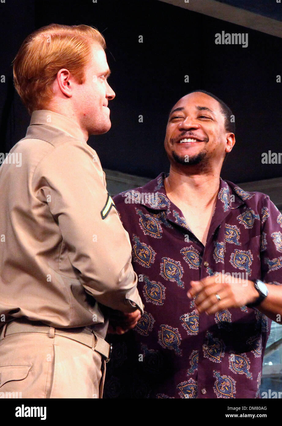 Brendan Griffin and Damon Gupton Closing night curtain call for ...