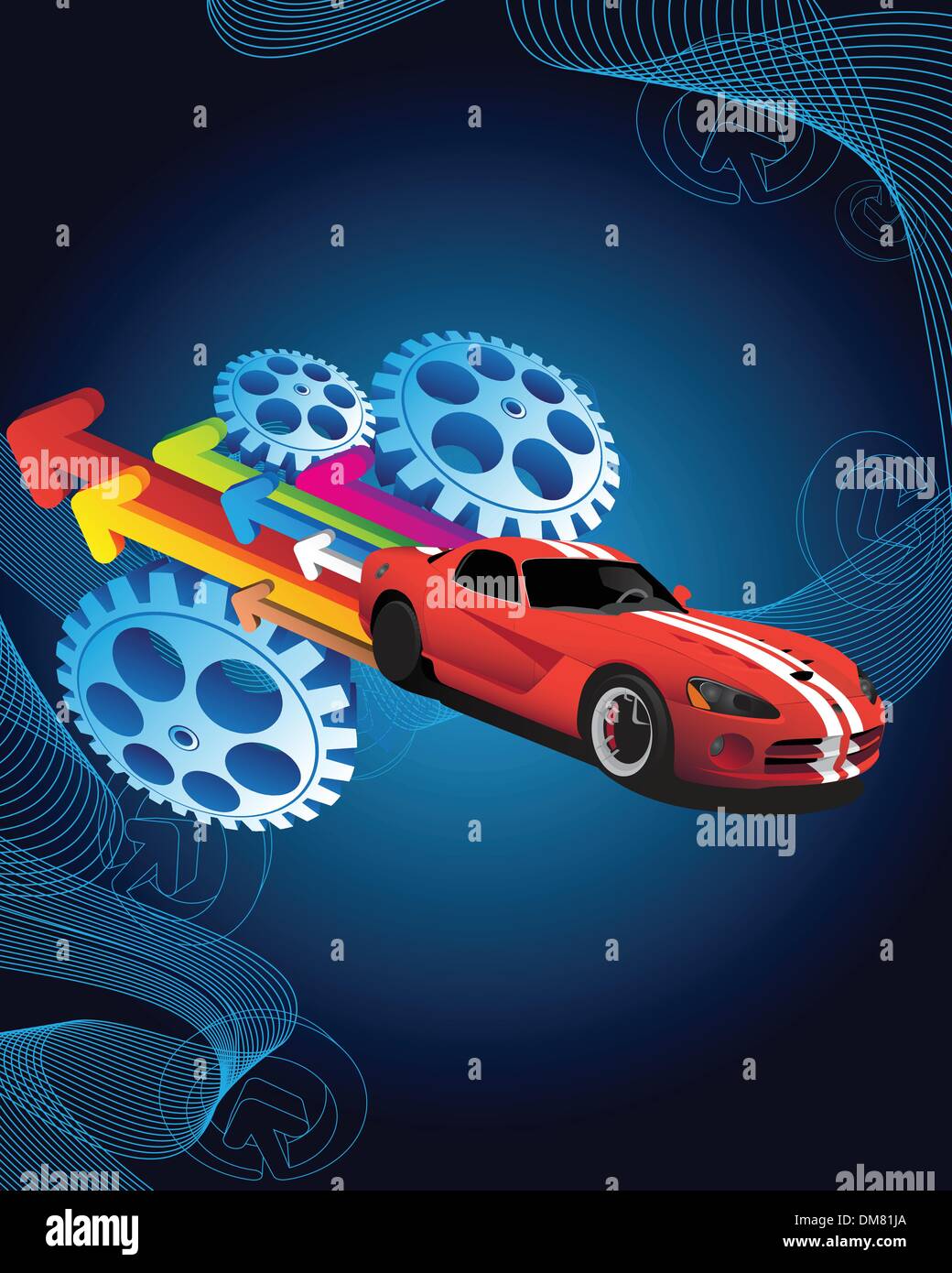 Text on red blue Stock Vector Images - Alamy