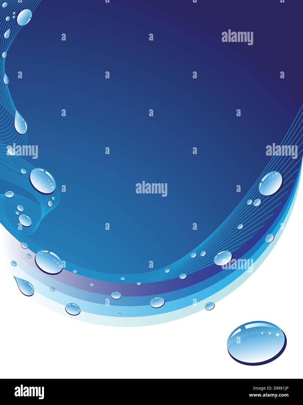 Rain drops up close Stock Vector Images - Alamy