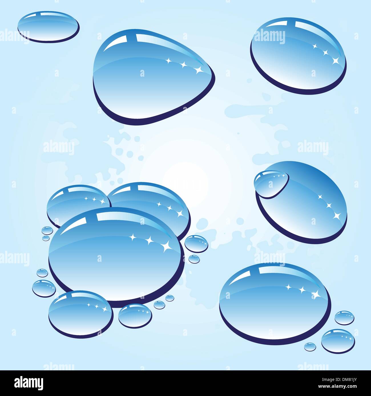 Rain splash background Stock Vector Images - Alamy