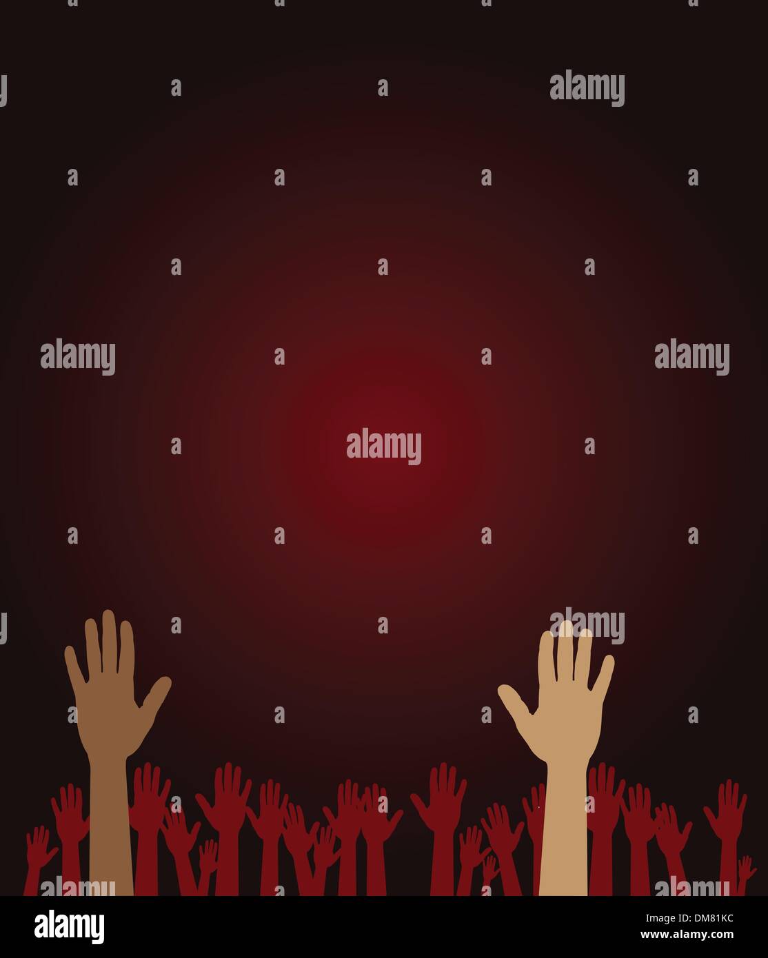 Raise hands classroom Stock Vector Images - Alamy