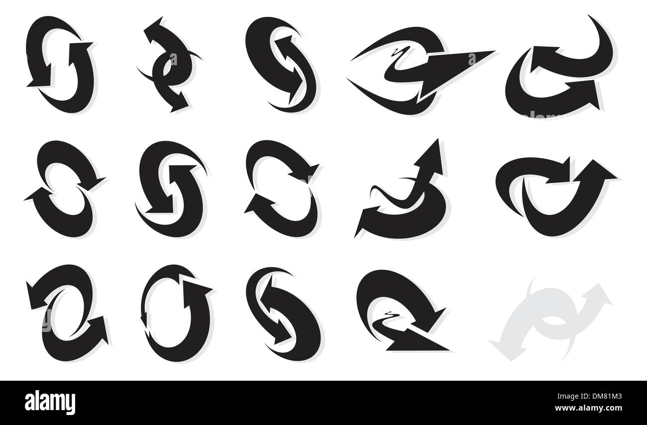 Reflective arrows Black and White Stock Photos & Images - Alamy