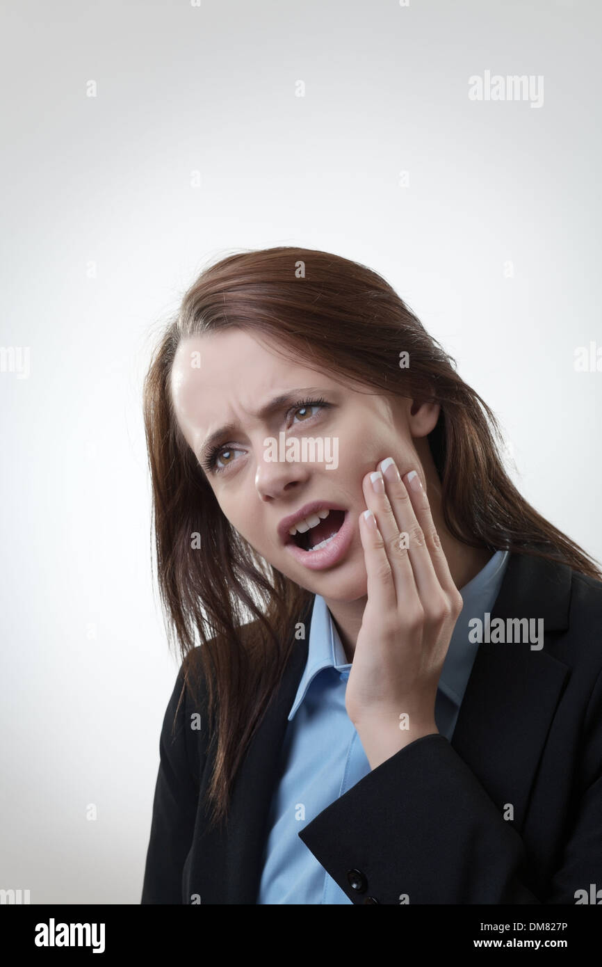 Sick young woman having toothache hi-res stock photography and images ...