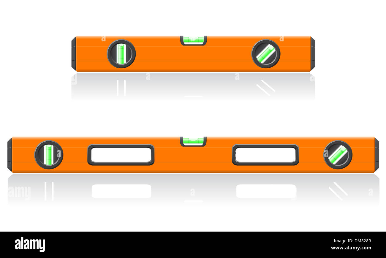 tool level illustration isolated on white background Stock Photo - Alamy