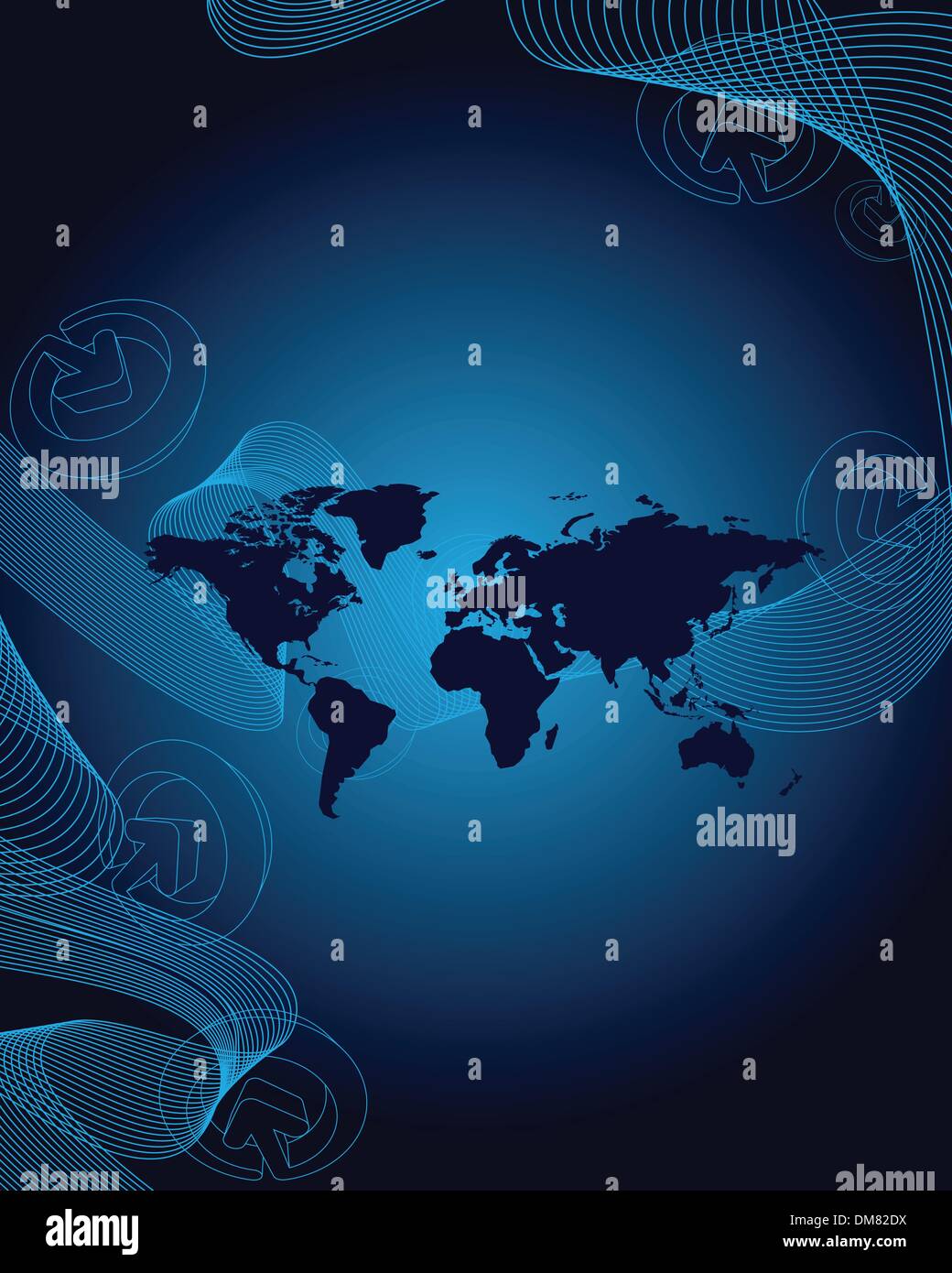 Atlantic cable map Stock Vector Images - Alamy