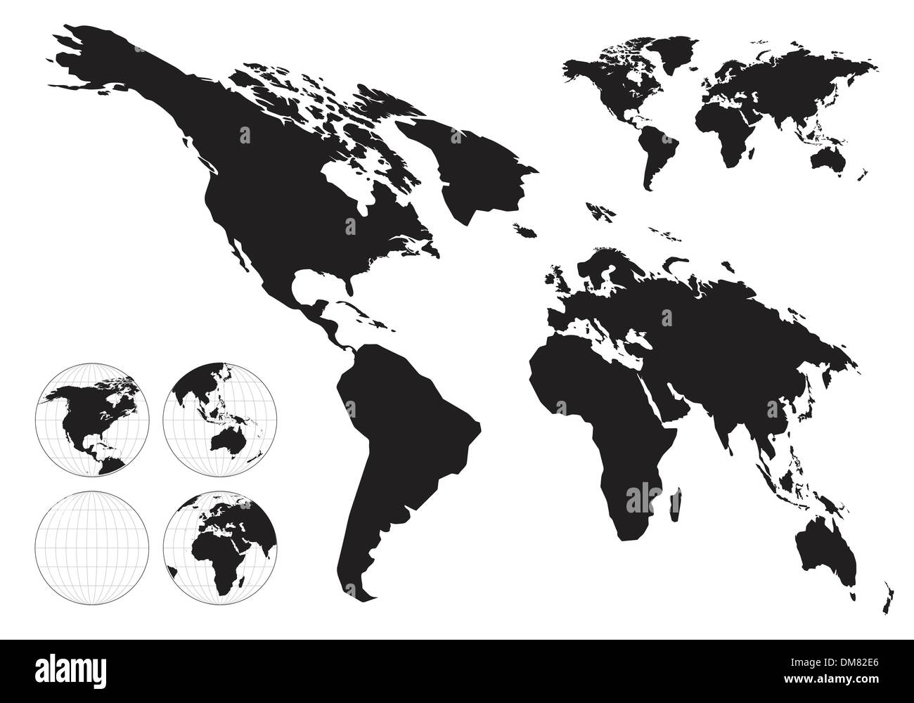 Stylized Map Of The World High Resolution Stock Photography and Images ...