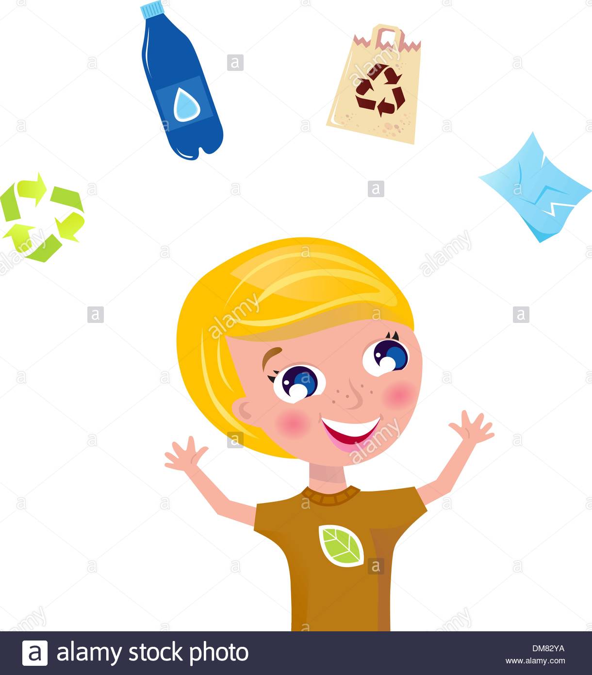 Garbage Boy Cartoon Illustration Stock Photos & Garbage Boy Cartoon ...