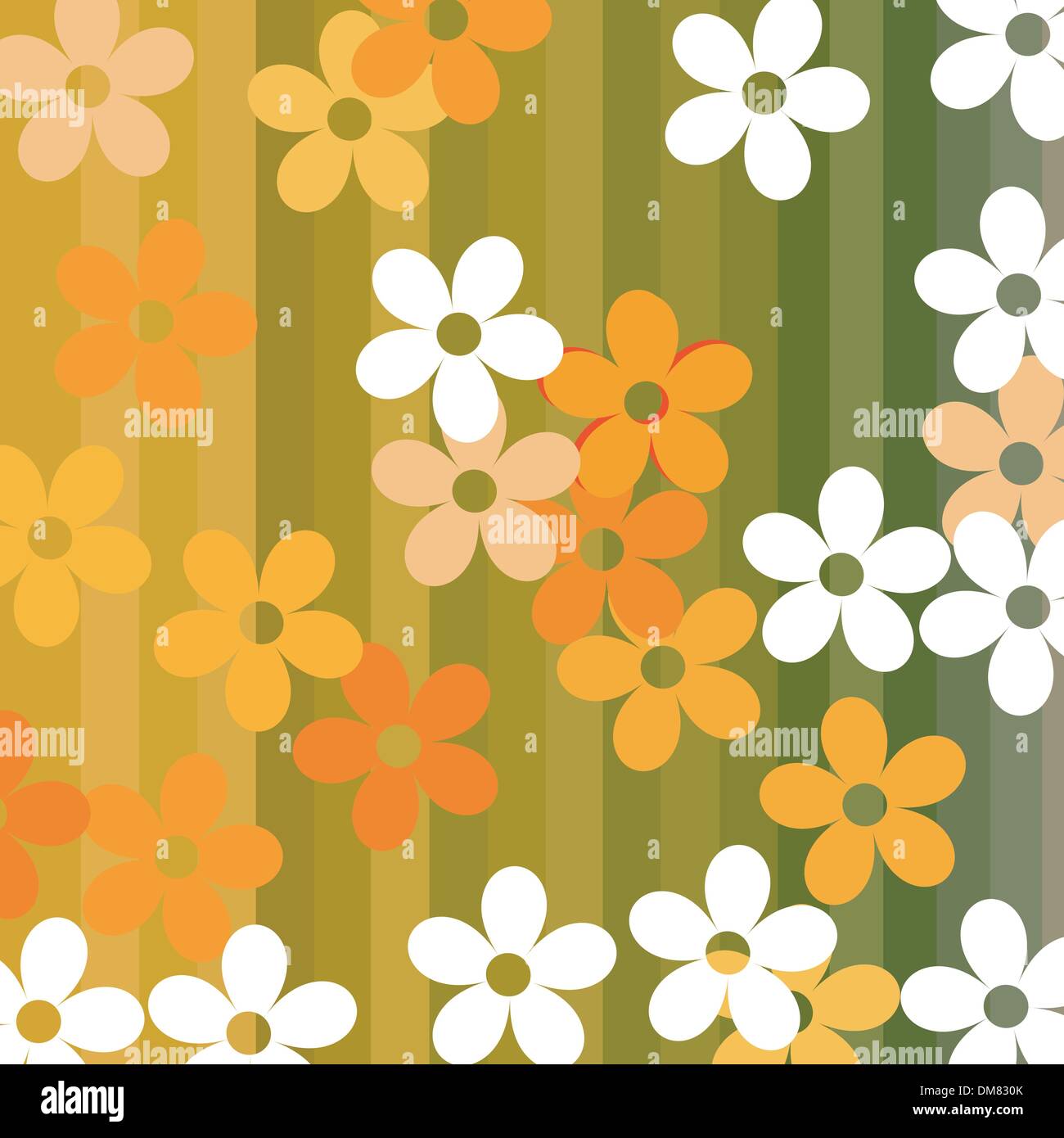 Seamless flowers and stripes background Stock Vector Image & Art - Alamy