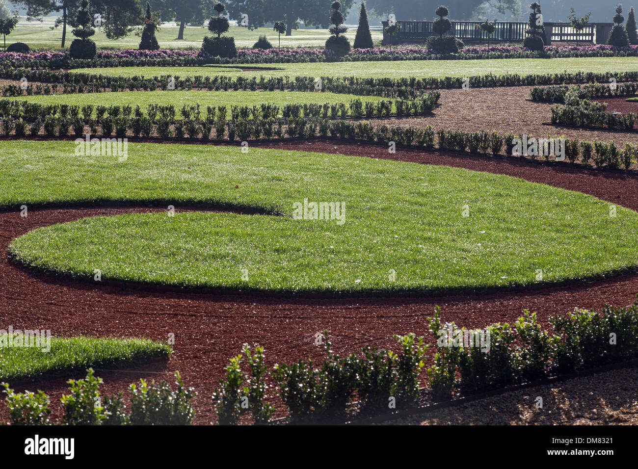 FRENCH GARDEN CREATED FROM DESIGNS BY ANDRE LE NOTRE, GARDENER TO KING ...