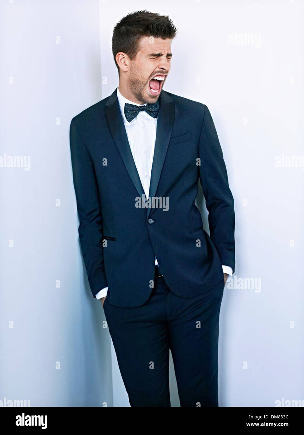 Spanish footballer Gerard Pique takes part in photoshoot brand Mango ...