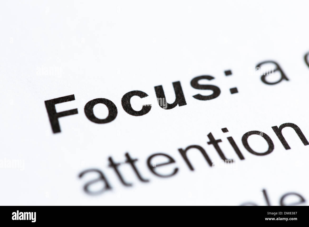 Words come into focus hi-res stock photography and images - Alamy