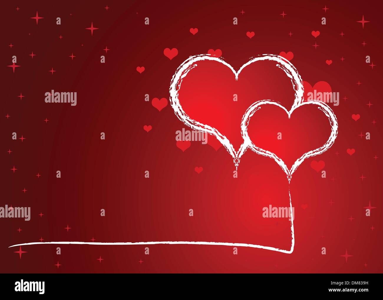 Beautiful bright heart red Stock Vector Images - Alamy