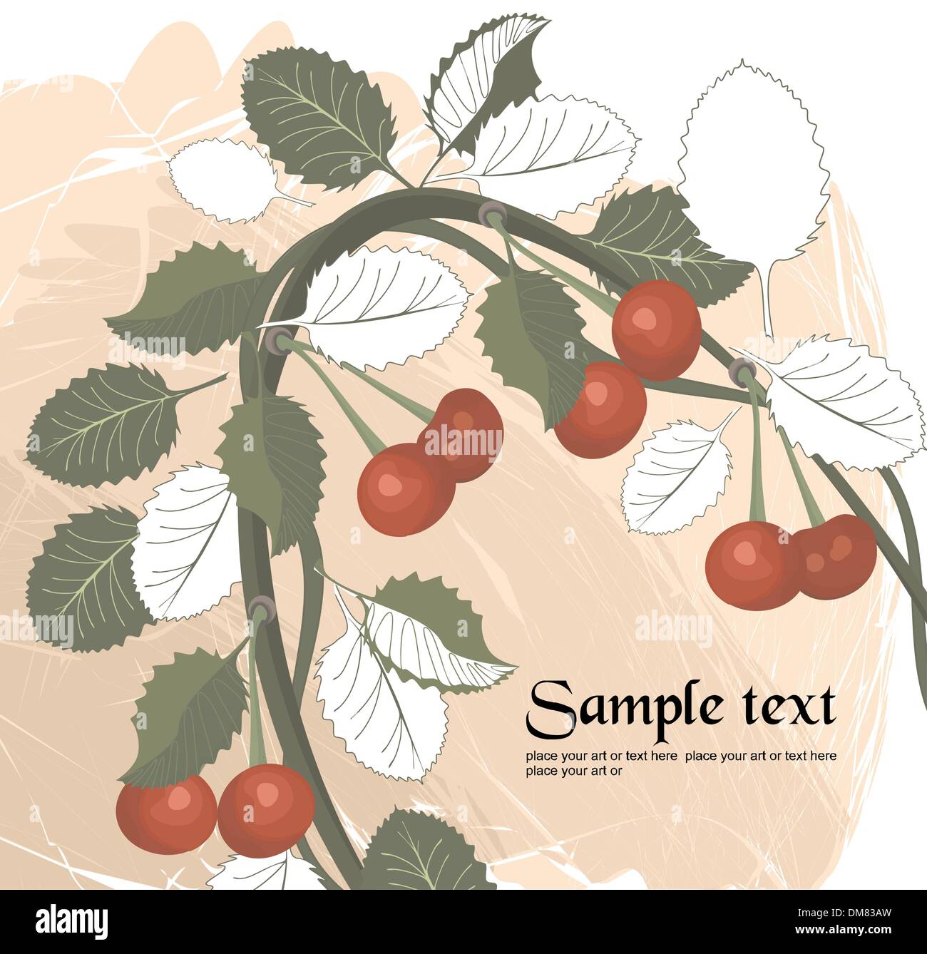 Cherry drawing hi-res stock photography and images - Alamy
