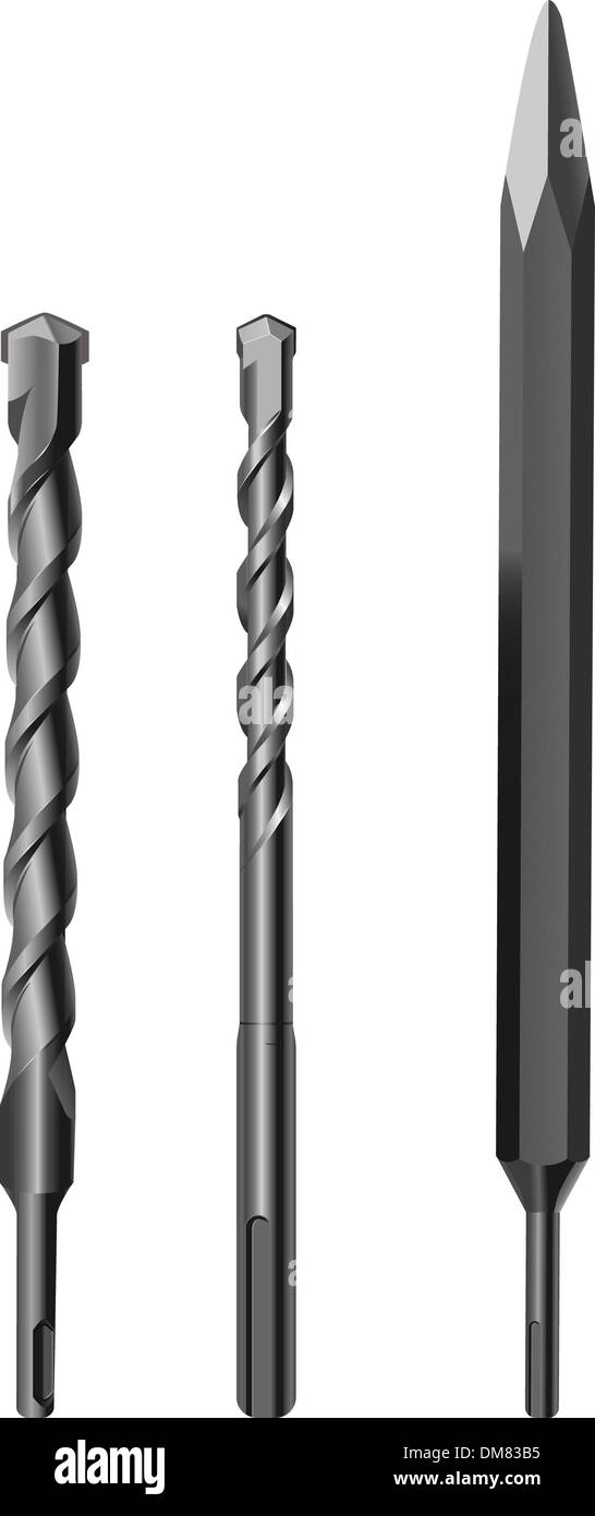 Drilling bits Stock Vector Images - Alamy