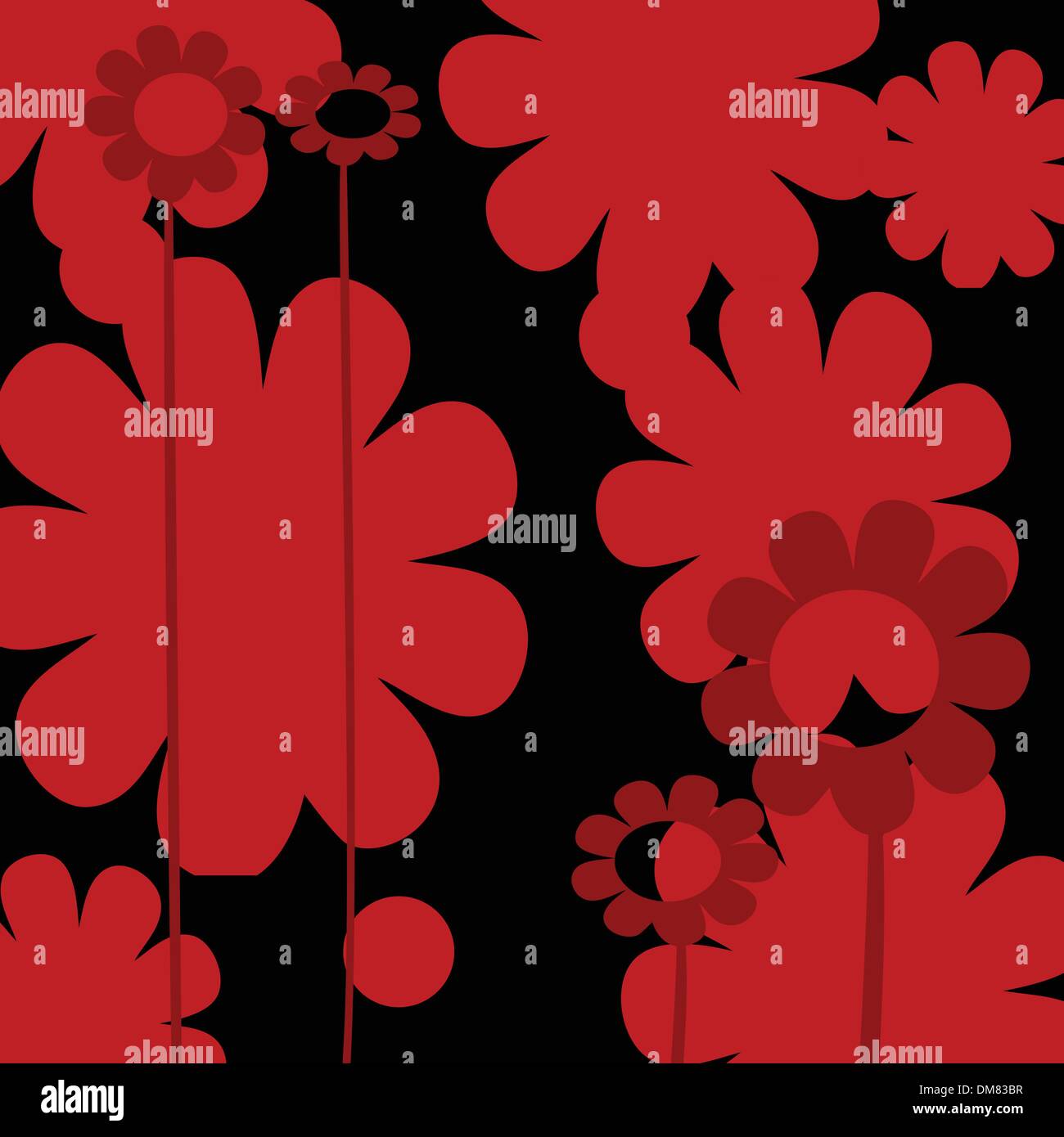 Red floral icon Stock Vector Image & Art - Alamy