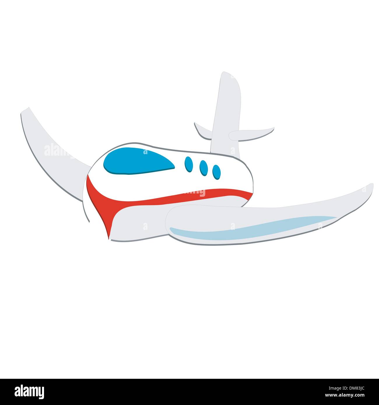 Plane in sky over Stock Vector Images - Alamy