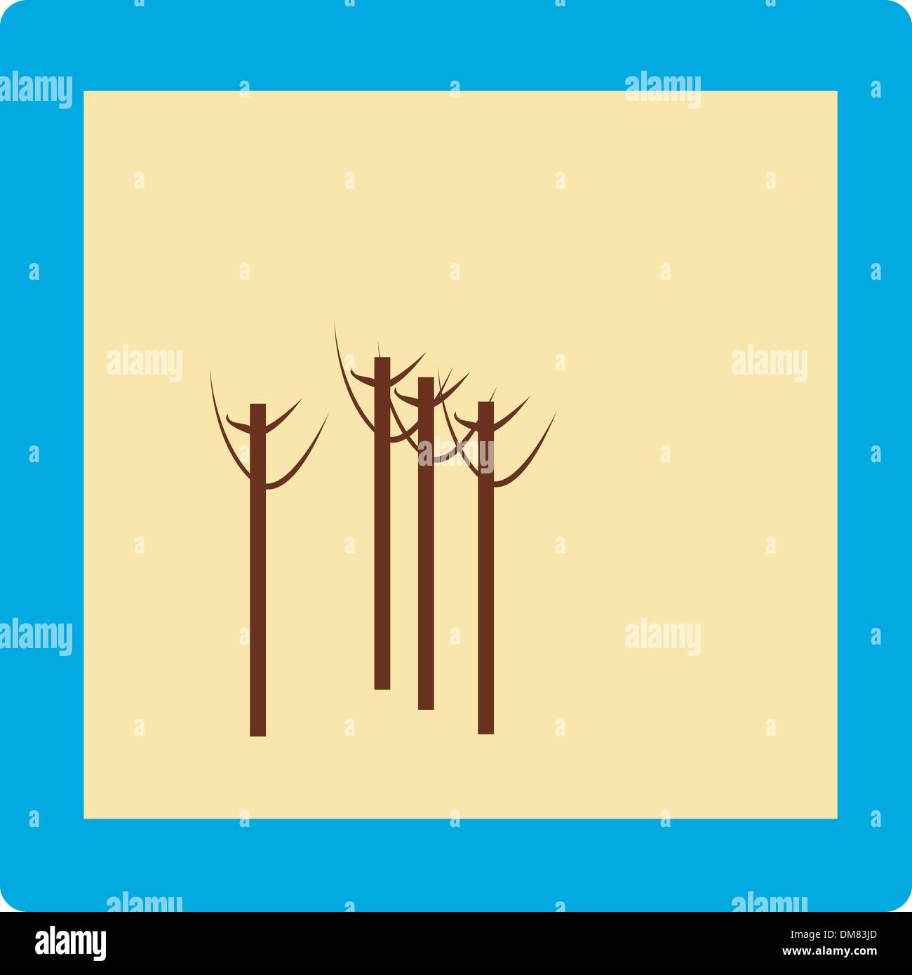 Green trees background beautiful summer Stock Vector Images - Alamy