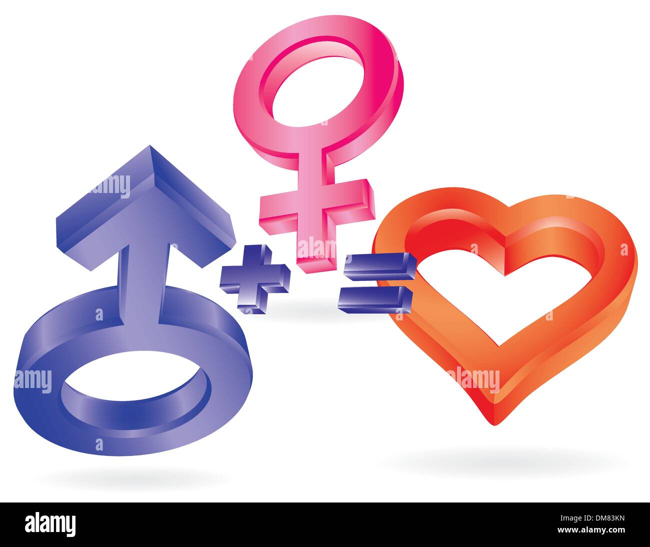 He and she Stock Vector Images - Alamy