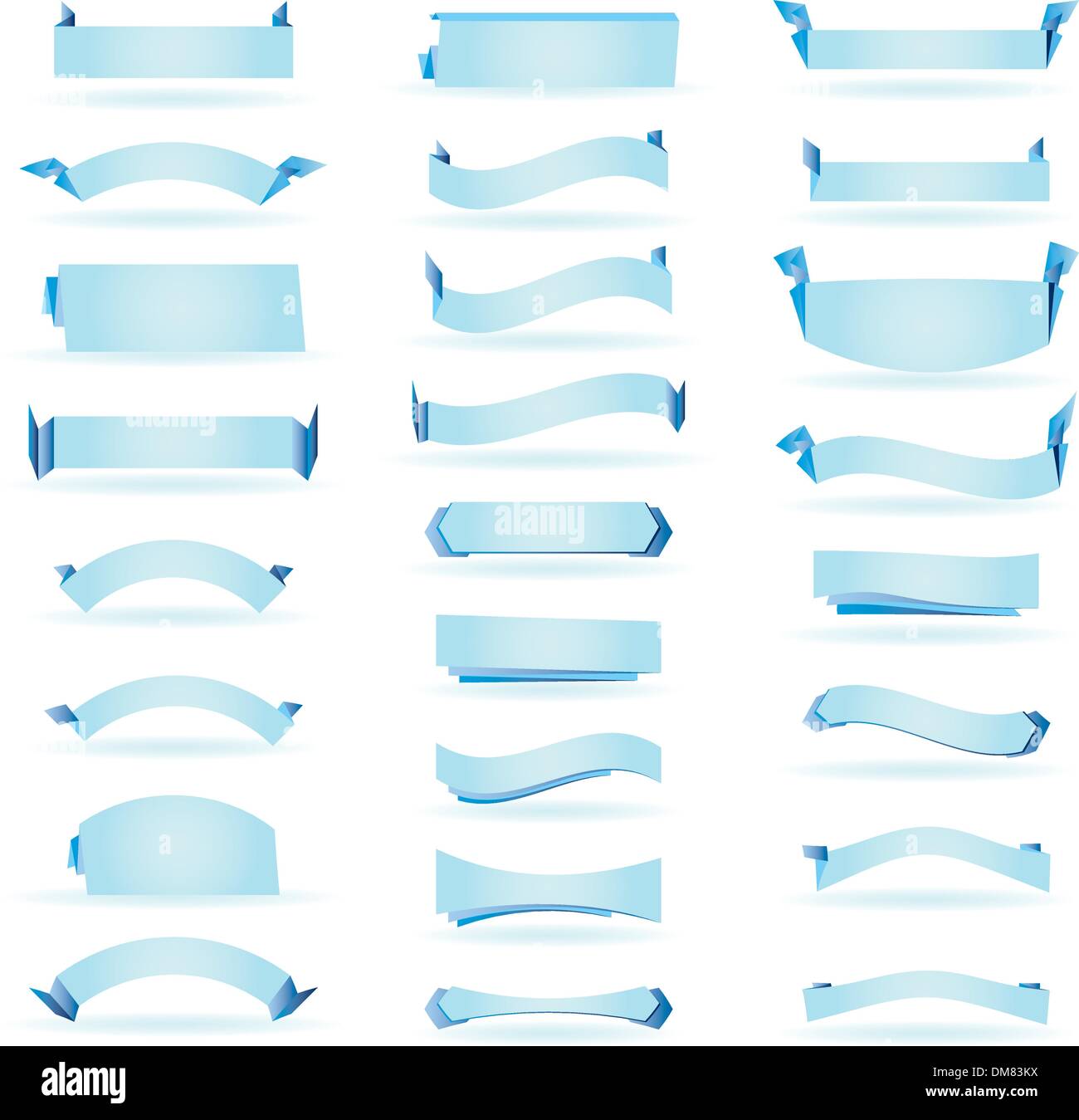 set of design banners ribbons Stock Vector Image & Art - Alamy