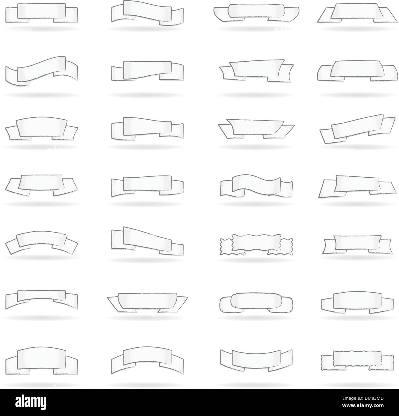 Ribbons vector vectors Black and White Stock Photos & Images - Alamy