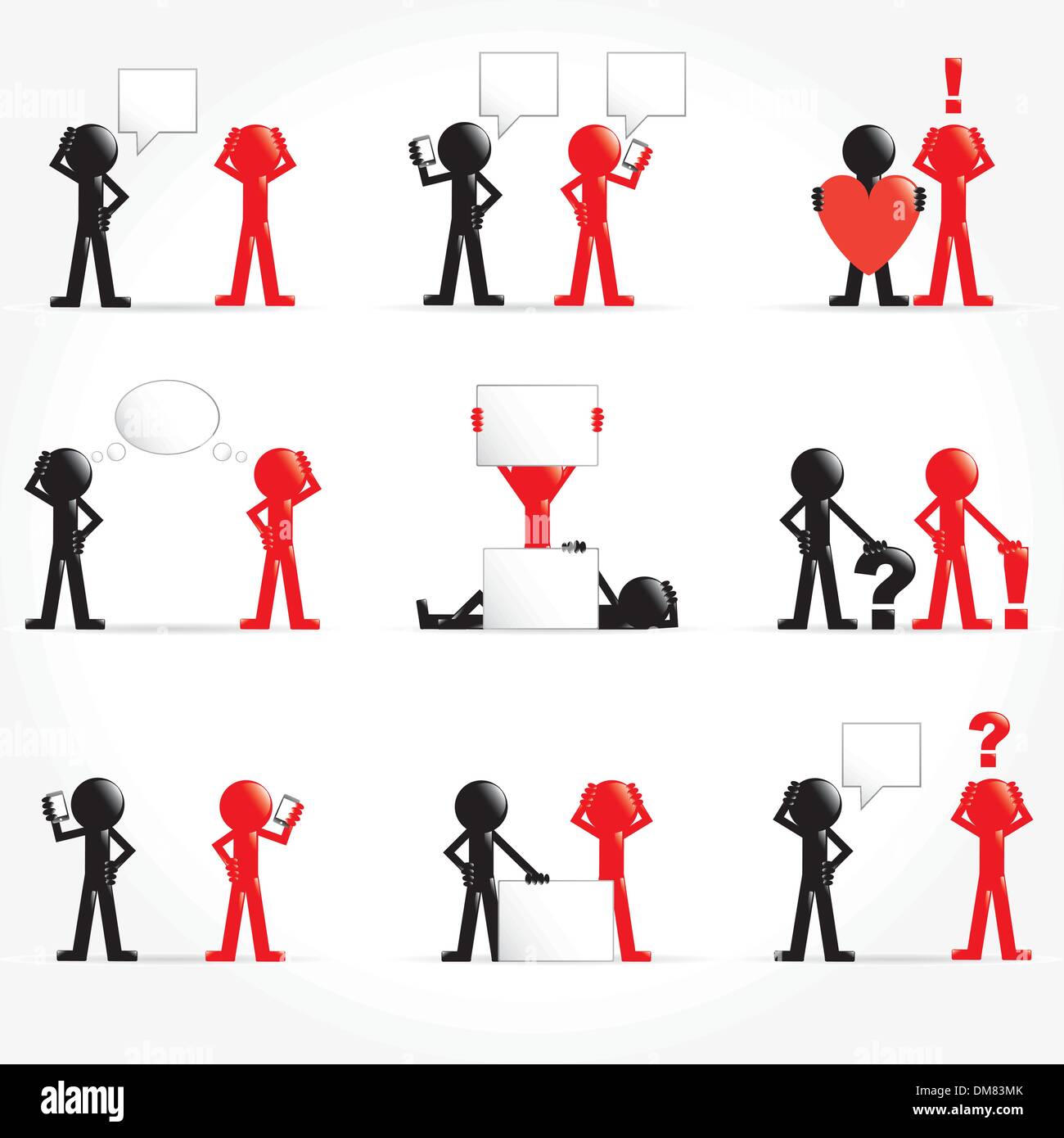 People vector 3D Stock Vector Image & Art - Alamy