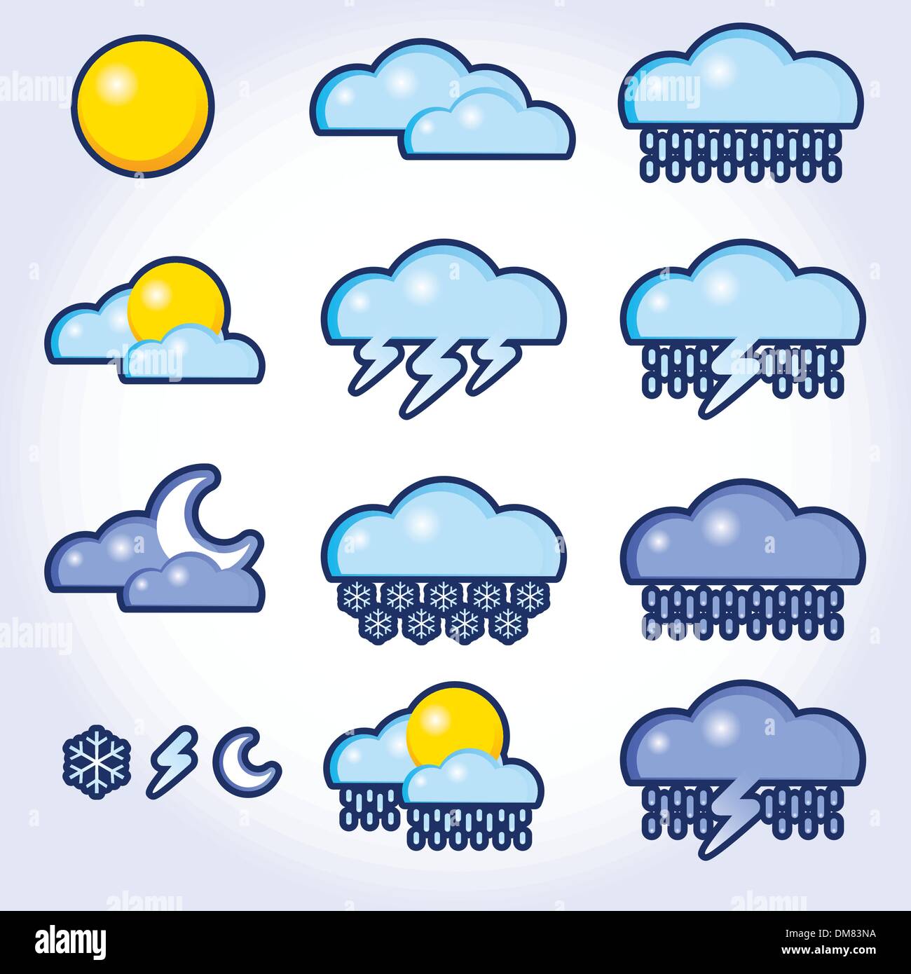 Weather vector hi-res stock photography and images - Alamy