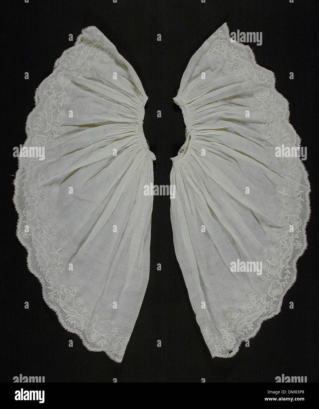 This pair of engageantes is an example of 18th-century French fashion ...