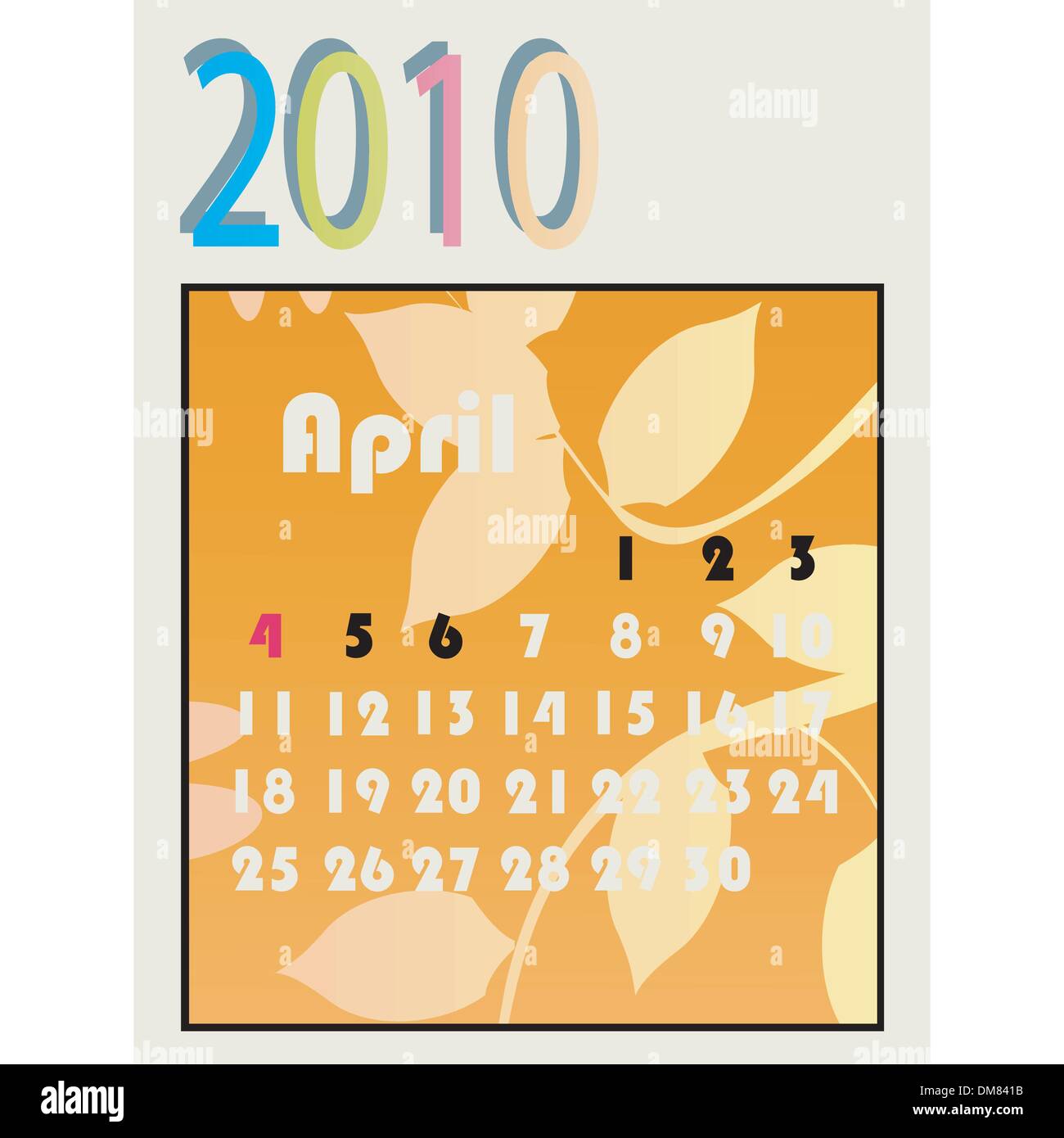 Calendar 2010 Stock Vector Images - Alamy