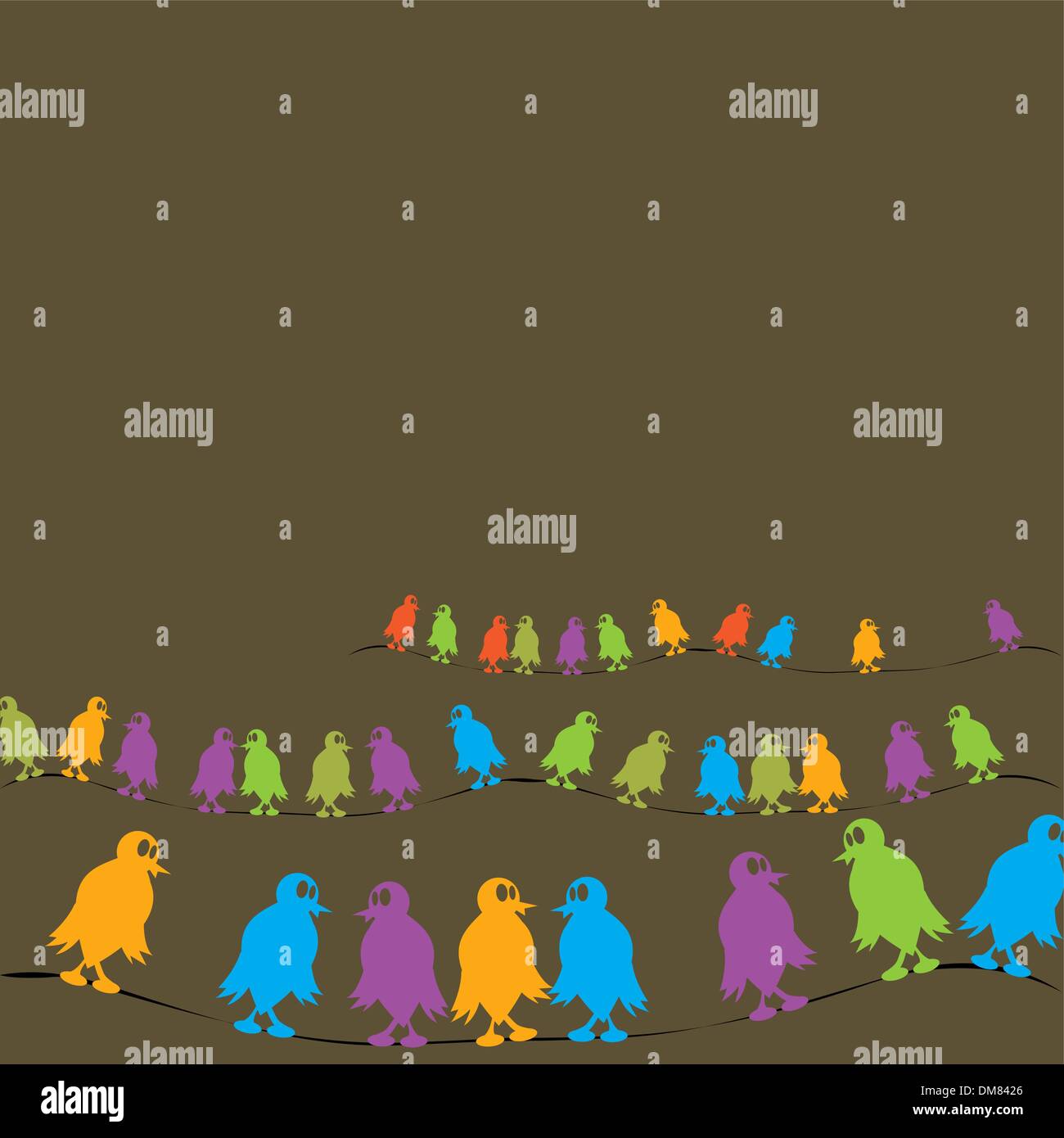 Shouting birds Stock Vector Images - Alamy