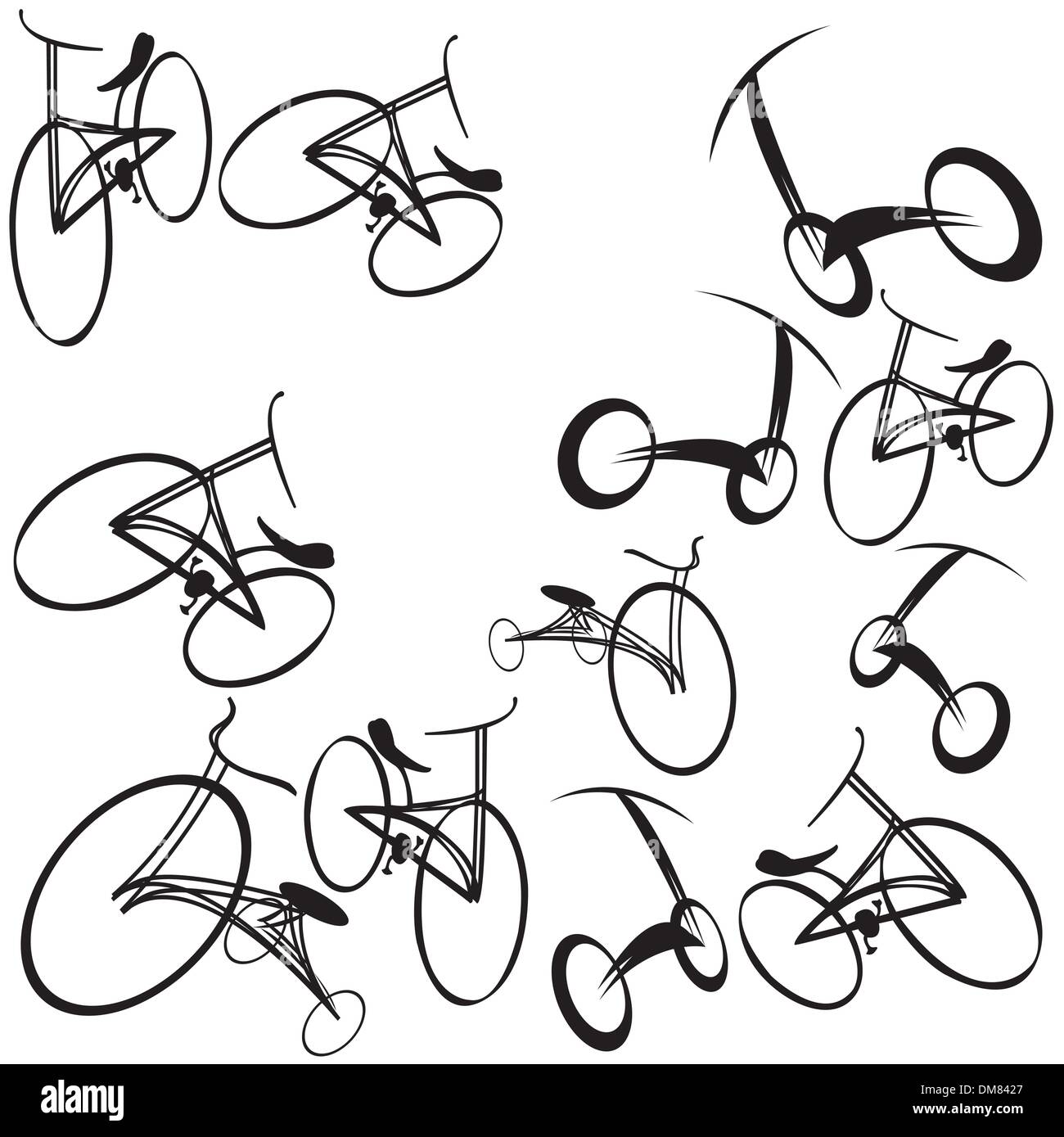 Bikes background illustration Stock Vector Image & Art - Alamy