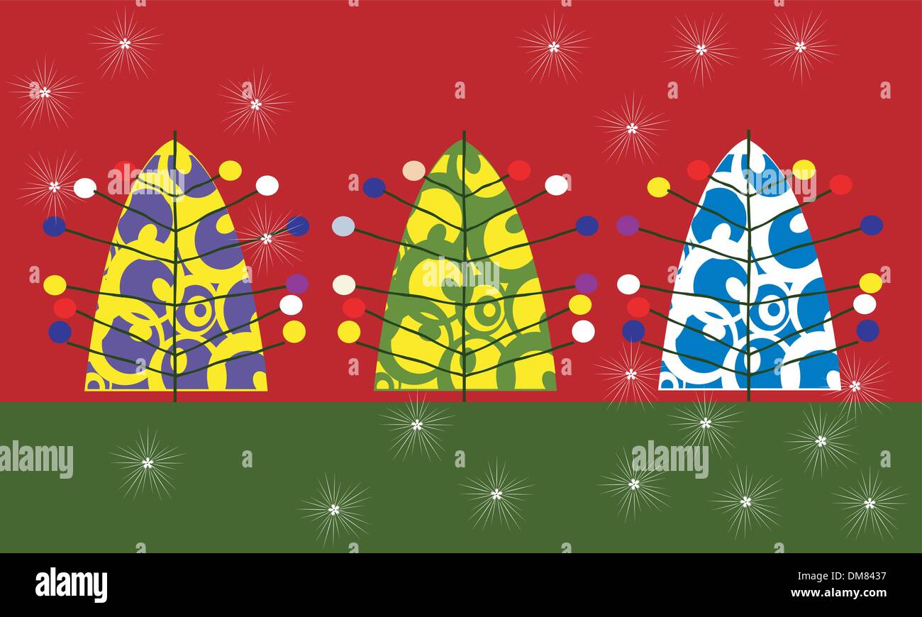 Striped red christmas card Stock Vector Images - Alamy