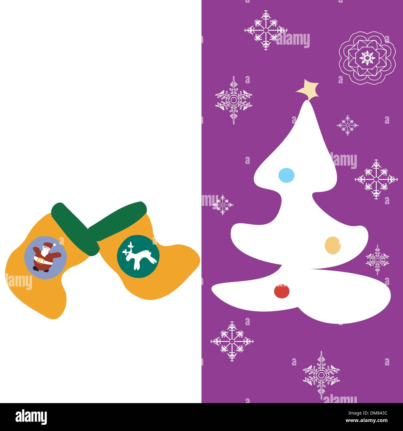 Christmas decoration card glass Stock Vector Images - Alamy