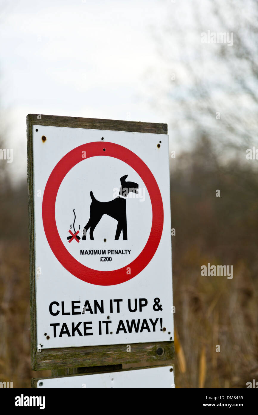 Dog fouling penalty notice Stock Photo - Alamy