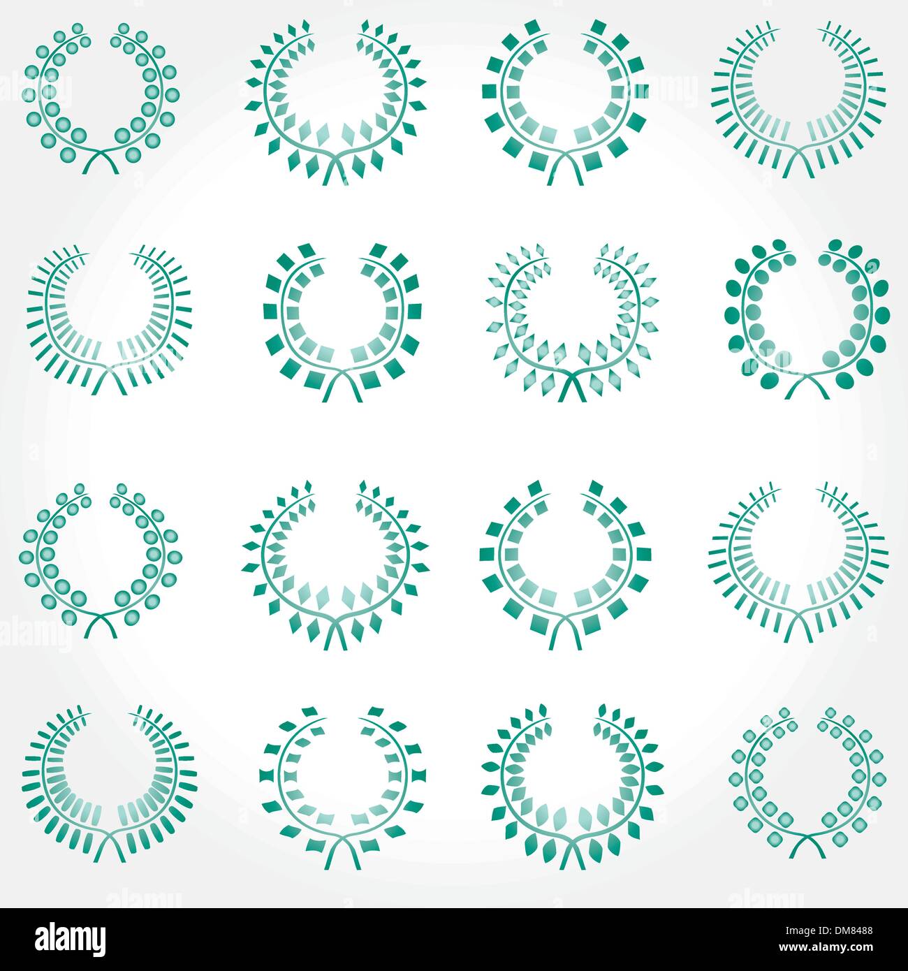 Set of laurel wreaths crown Stock Vector Image & Art - Alamy