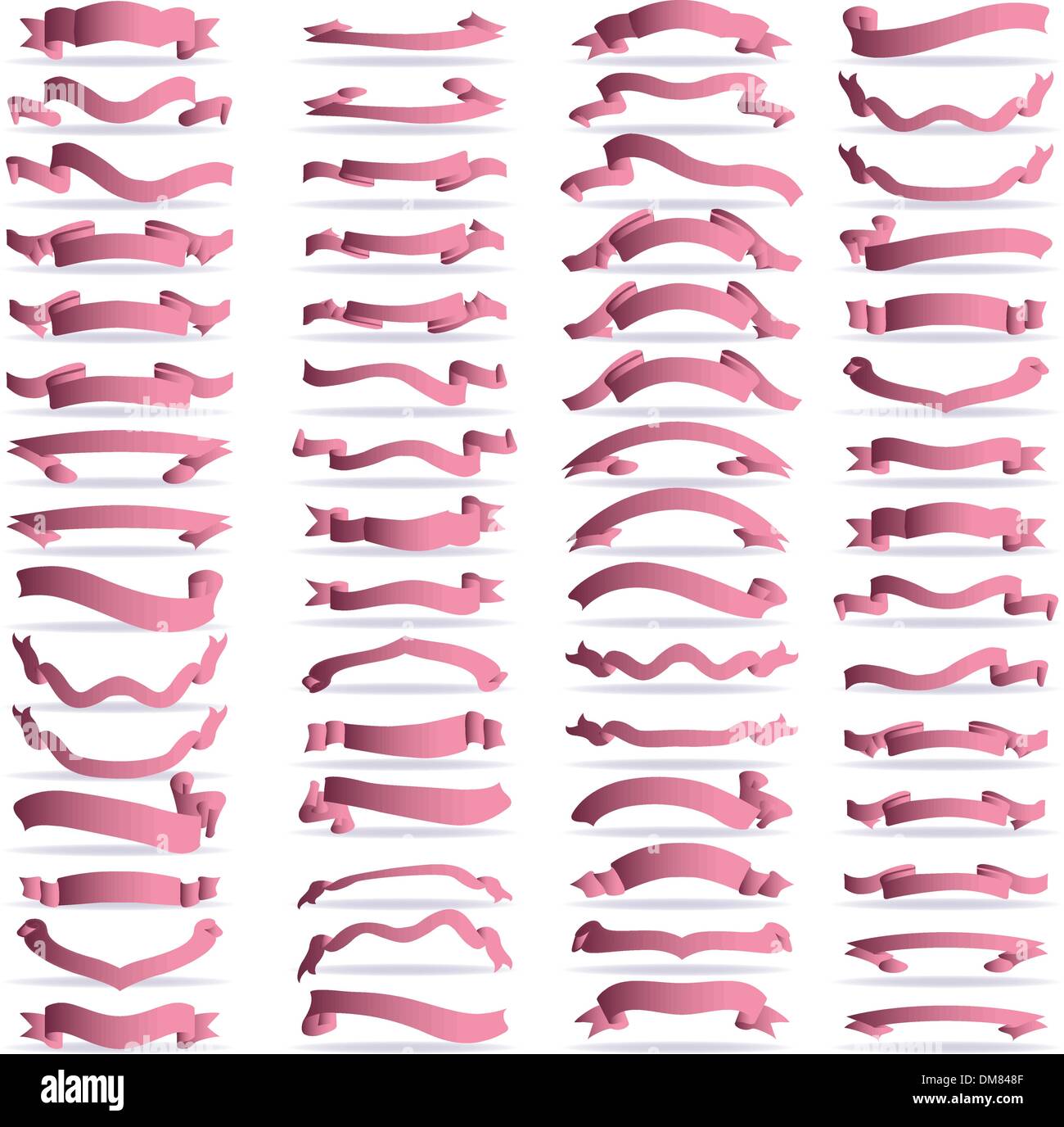 set of design elements banners ribbons vector Stock Vector Image & Art ...