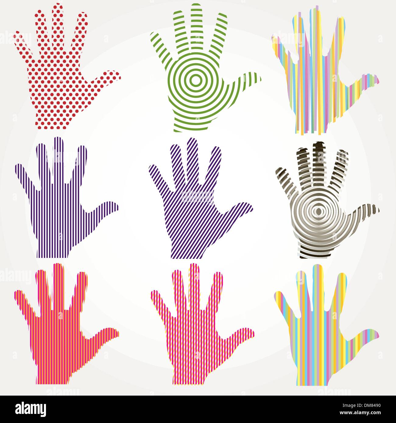 Abstract hands. Vector Stock Vector Image & Art - Alamy