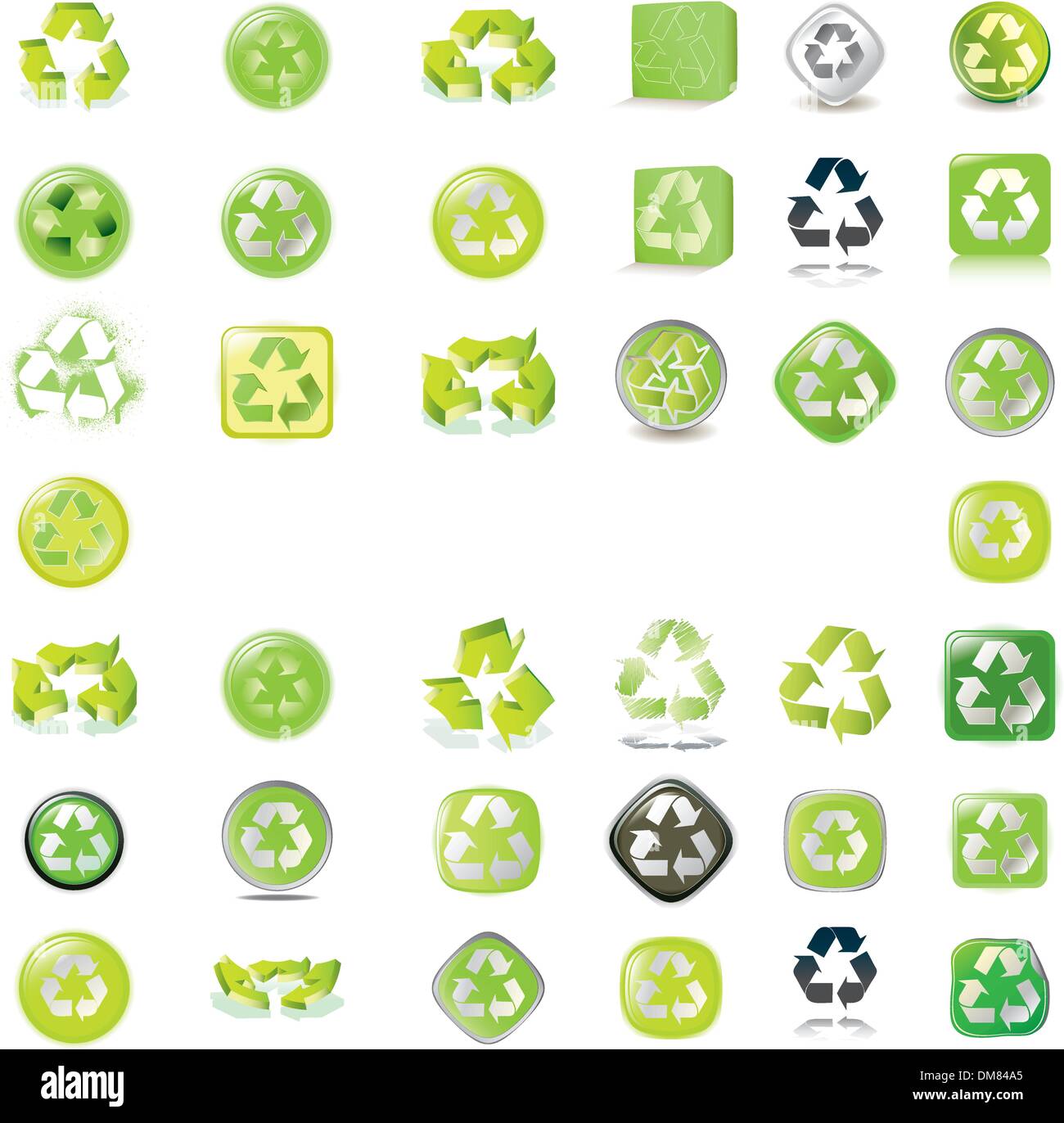 38 recycle icons vector symbols Stock Vector Image & Art - Alamy