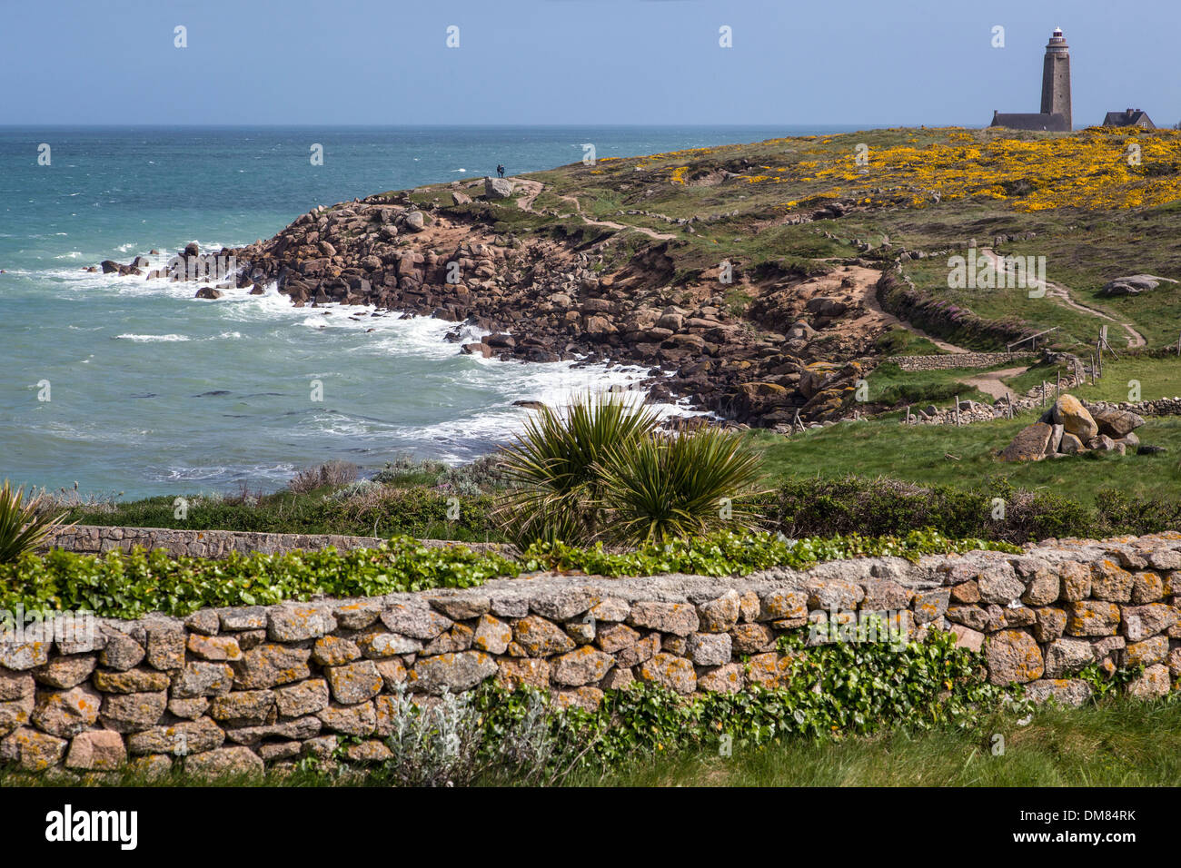 COASTAL LANDSCAPE WITH VIEW OF THE LIGHTHOUSE ON CAP LEVI, FERMANVILLE ...